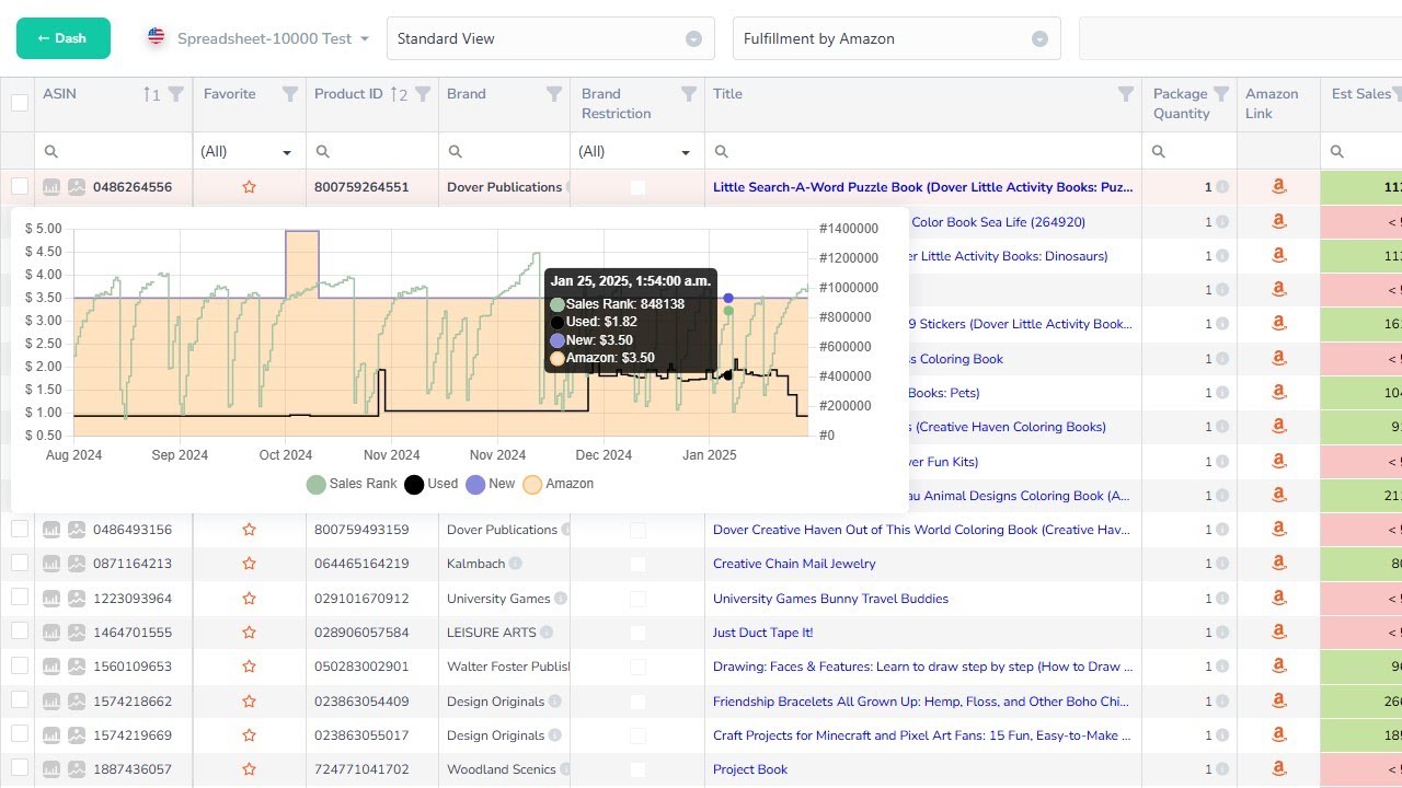 Interactive Sales History Charts for Amazon - YouTube