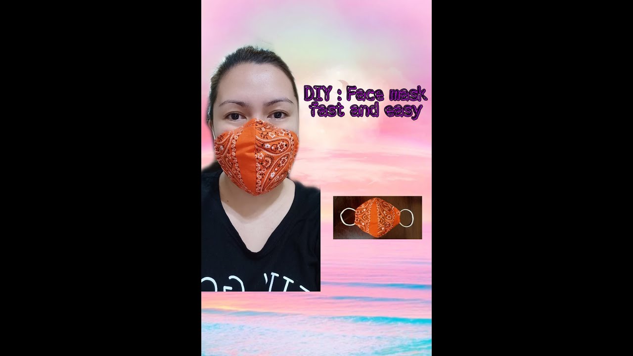 DIY : FACE MASK l Fast and easy steps - YouTube