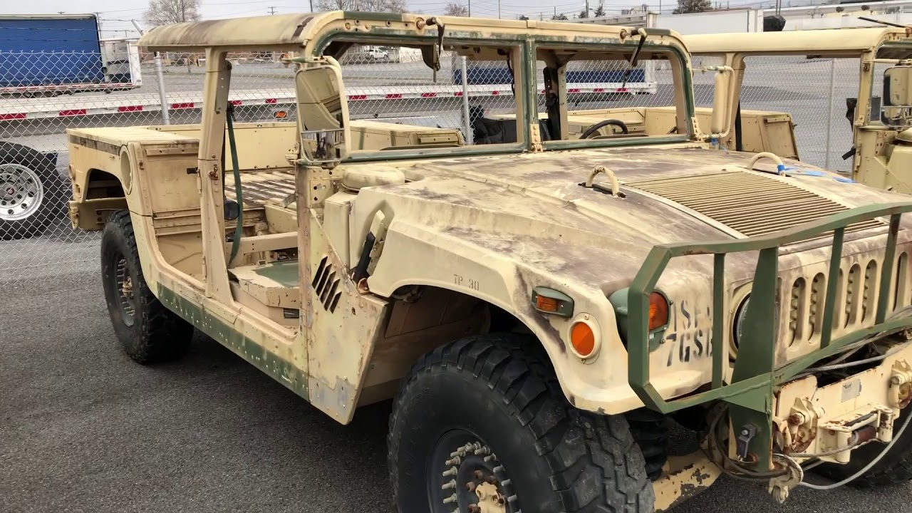 1995 AM General M1025A2, 4 X 4, 1 ton ARMT CAR, utility truck. S/N ...