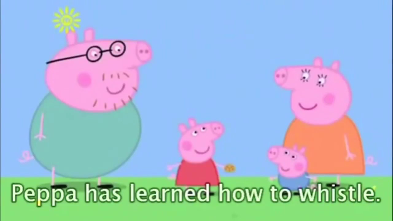 Peppa Pig "Whistling" dubbing 粉紅豬小妹 "吹口哨" 配音 - YouTube