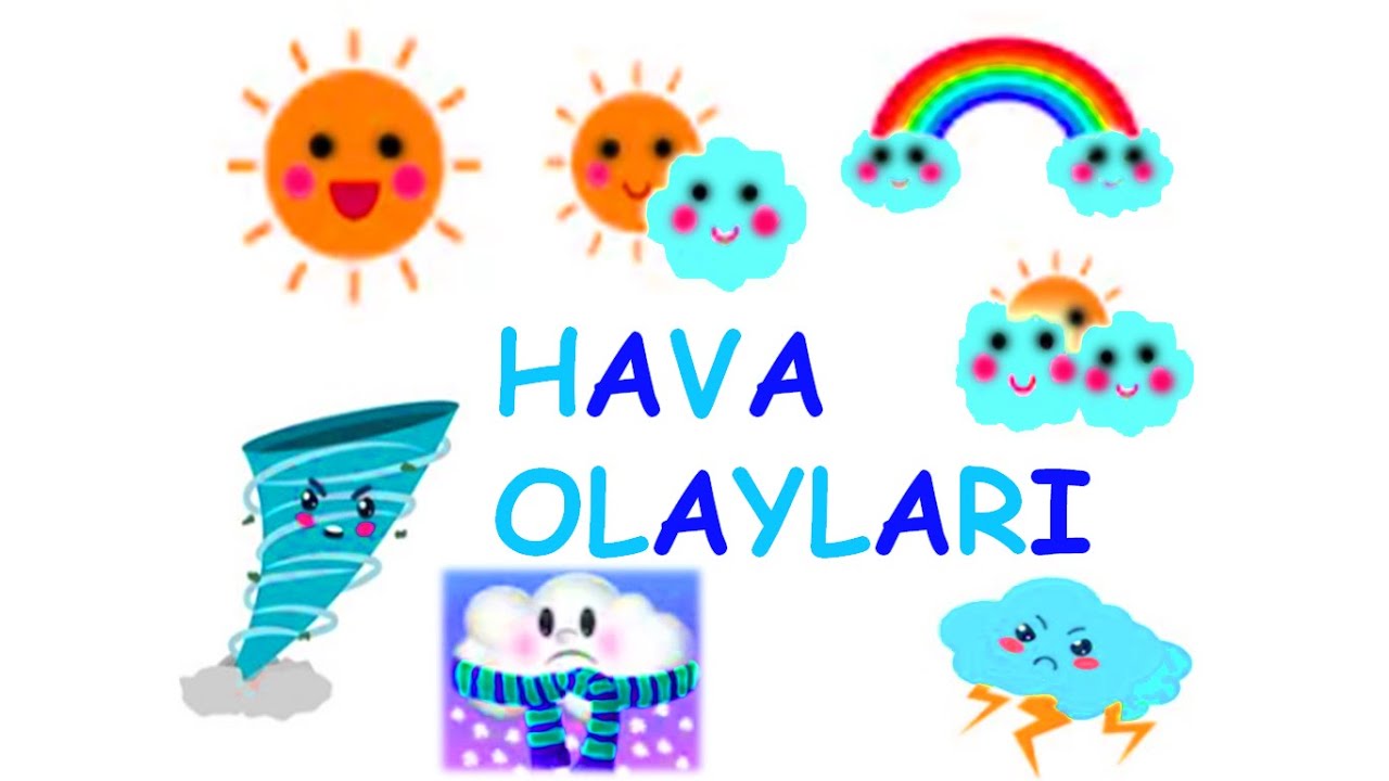 HAVA OLAYLARI EĞİTİCİ KARTLAR - YouTube