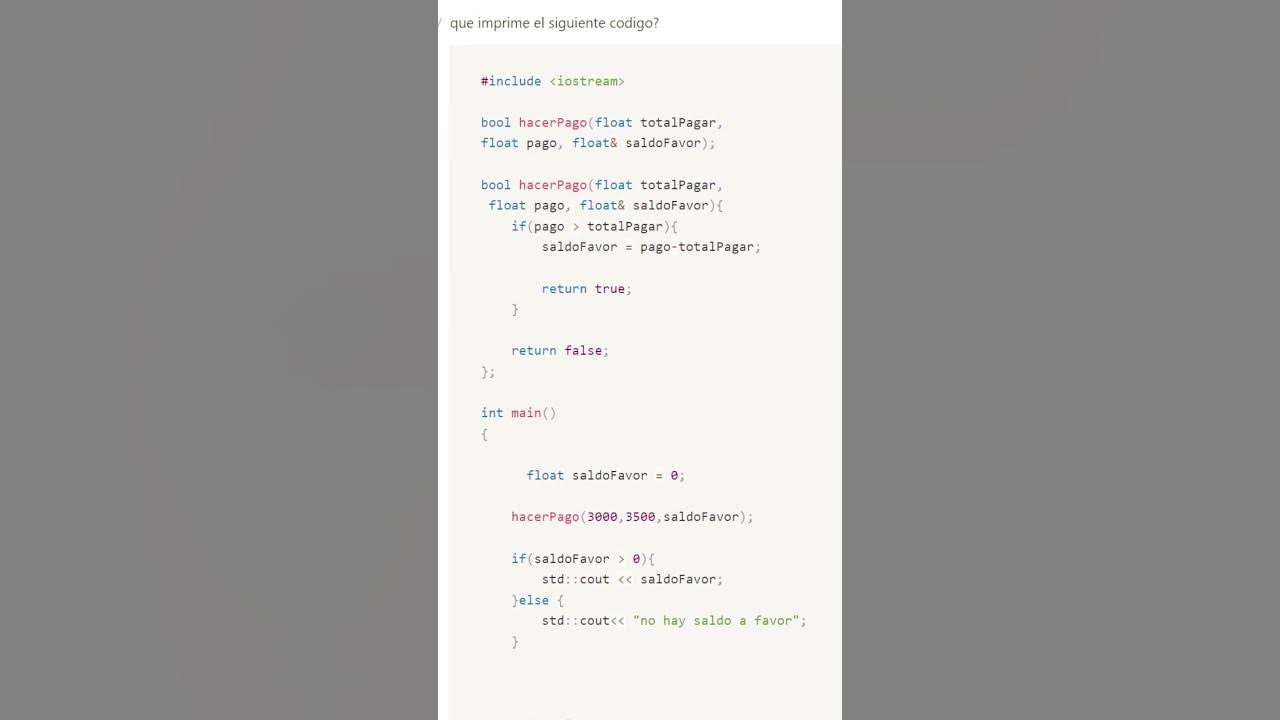 Que imprime el siguiente codigo? (43) #c #cplusplus #c++ #visualstudio #windows #programacion ...