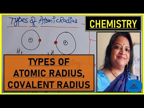types of atomic radius, covalent radius - YouTube