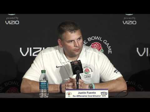 ROSE BOWL TCU's Co-offensive coordinator Justin Fuente