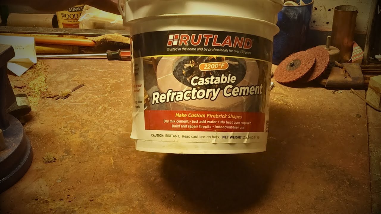 Rutland 12.5 lbs Tub Castable Cement - Mix With Water (Fire Clay) 2200 ...