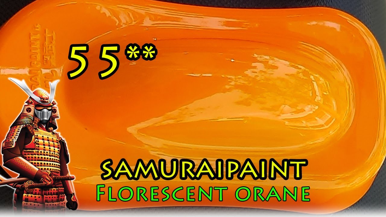 Learn to Spray Florescent ORANGE of Samurai Paint 55** - YouTube