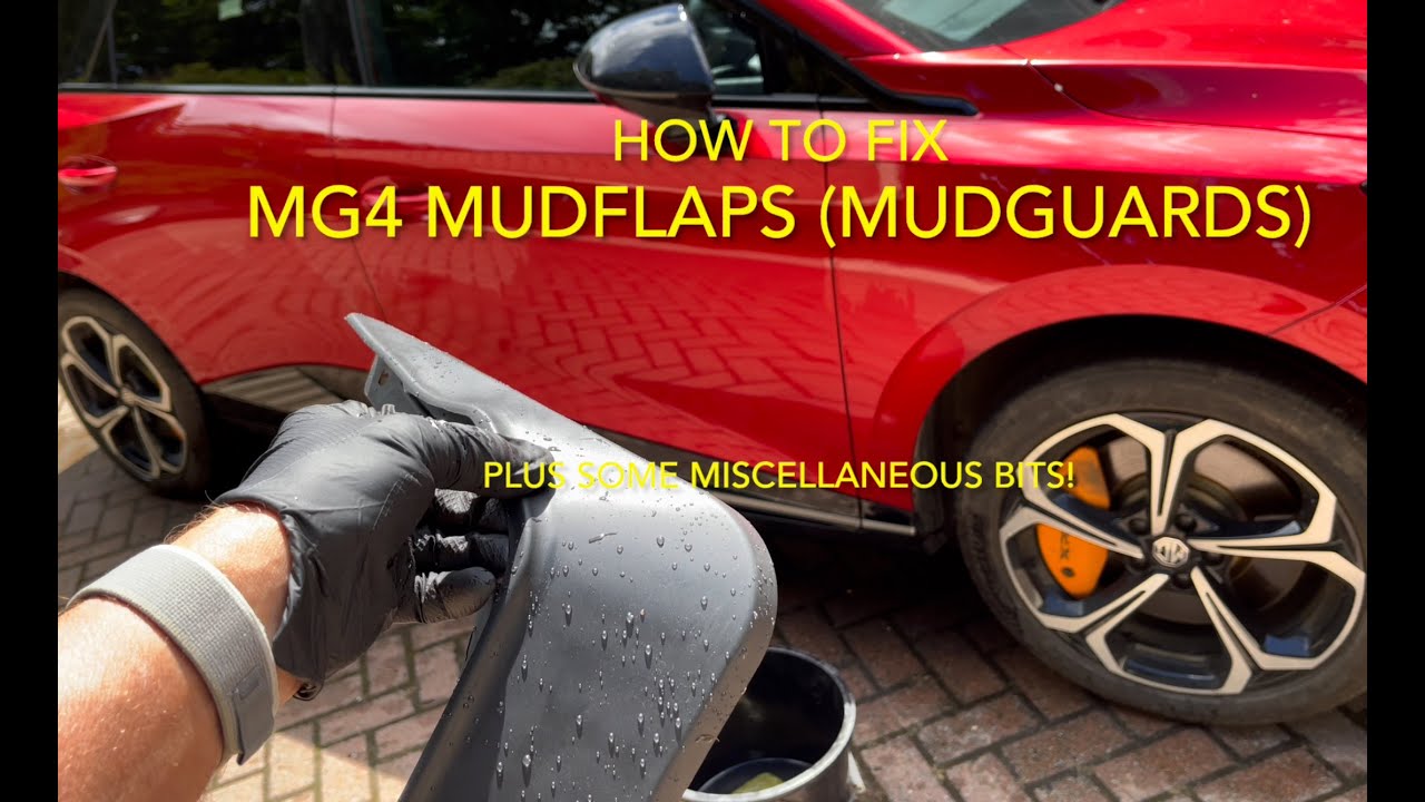 How to Fit MG4 Mudflaps, Mudguards. £14 for 4! - YouTube