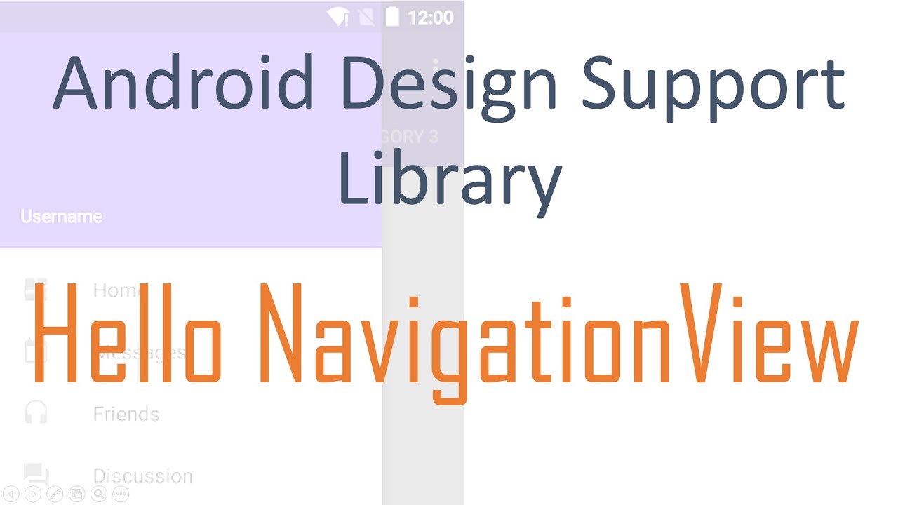 270 Android Navigation View Example | - YouTube