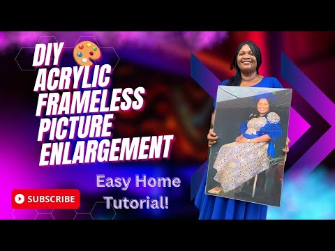 Tutorial on how to make a frameless Acrylic Picture Enlargement ...