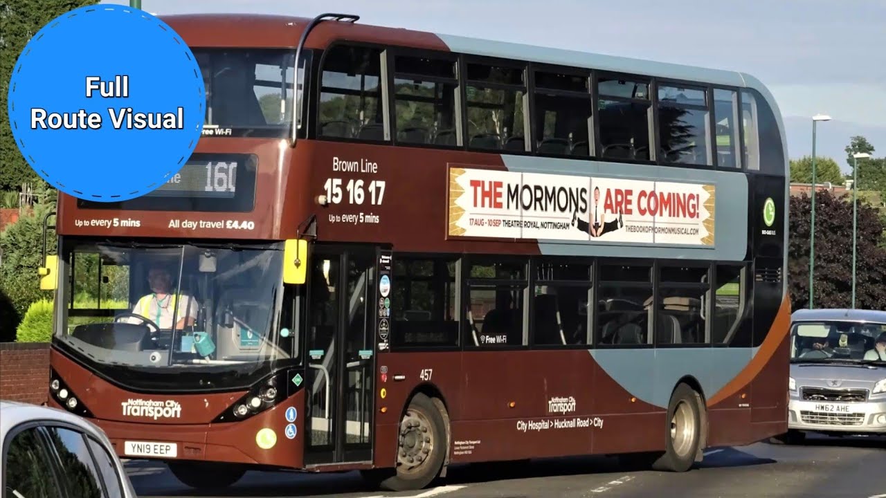 NCT Brown Line 16C Full Route Visual- City, Victoria Centre to Rise ...