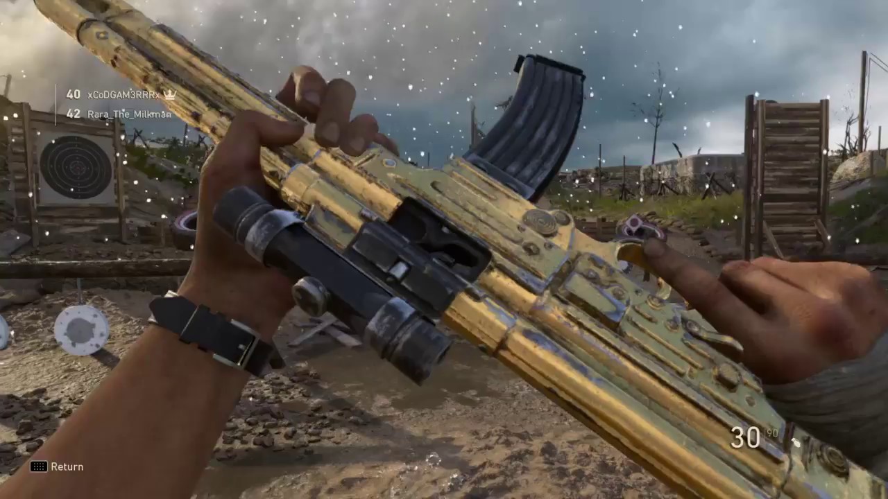 Call of Duty: WW2 FIRST LOOK Gold Camo on STG44! - YouTube