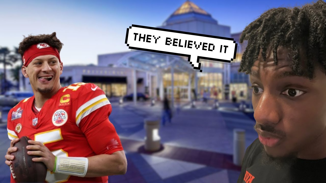 FAKE Patrick Mahomes Causes Mall SHUTDOWN - YouTube