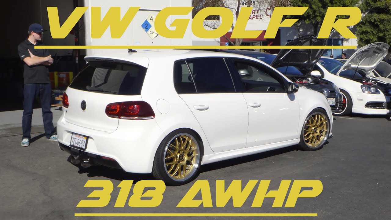 Mk6 VW Golf R - APR Stage 2+ - 318AWHP - YouTube
