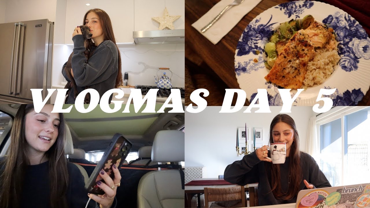 VLOGMAS DAY 5: making a new recipe, doggy playdate & running errands ...