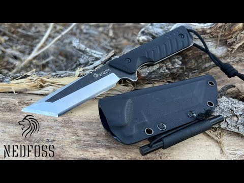 Nedfoss Tactical Tanto Survival Knife, Excellent Blade at a Budget ...