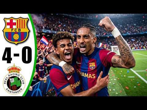 Barcelona vs Racing 4-0 - All Goals & Highlights - 2026