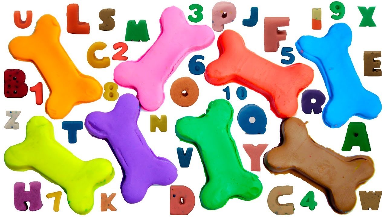 Learn Colors and Numbers 1 to 10 with Play Doh Modelling Clay - YouTube