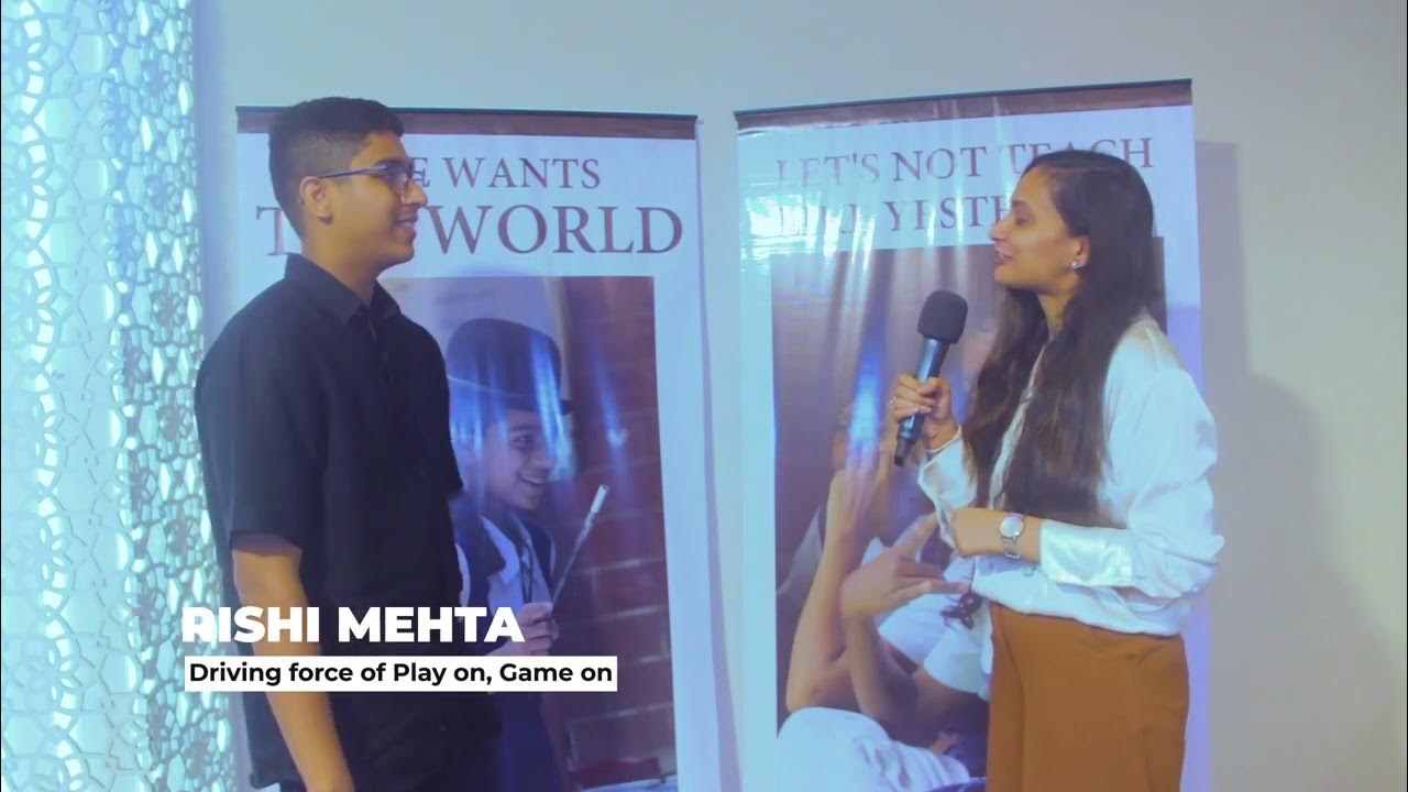 Rishi Mehta talking about “Play on, Game on” - YouTube