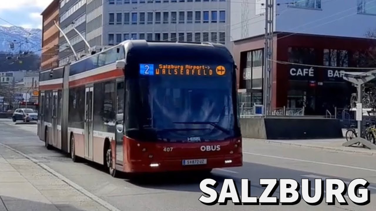Trolleybuses in Austria | Salzburg O bus - YouTube
