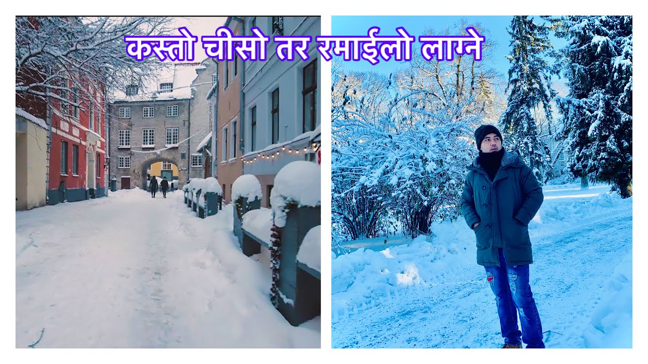 month of December weather latvia lots of snow to cold -12’C right now ...