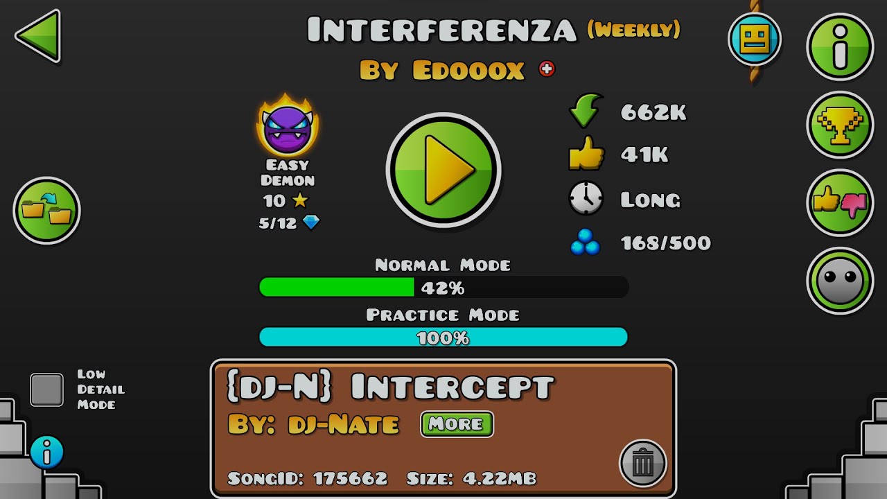 Geometry dash LIVE🔴! Beating demon LEVEL - YouTube