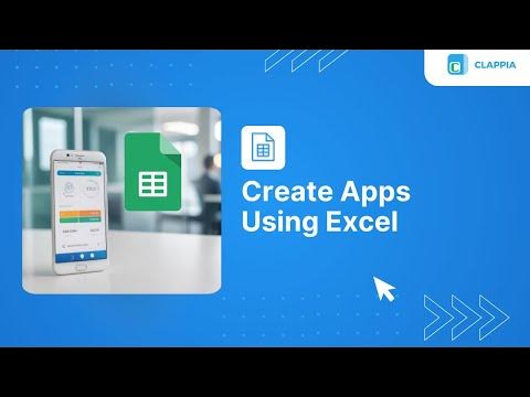 Create Apps from Excel Files⢸ Clappia App Building ⢸ No-Code Low-Code Platform - YouTube
