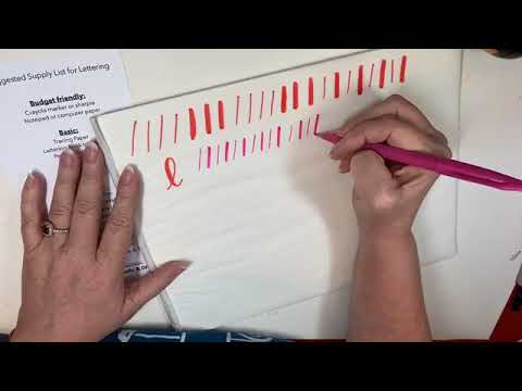 Hand Lettering Demonstration for Beginners with Work Hub - YouTube