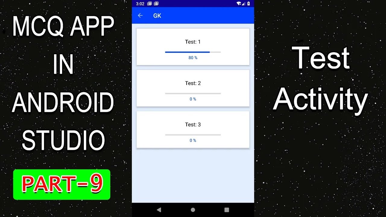 How To Make MCQ APP In Android Studio Part 9 Test Activity YouTube How To Make MCQ APP In Android Studio Part 9 Test Activity YouTube