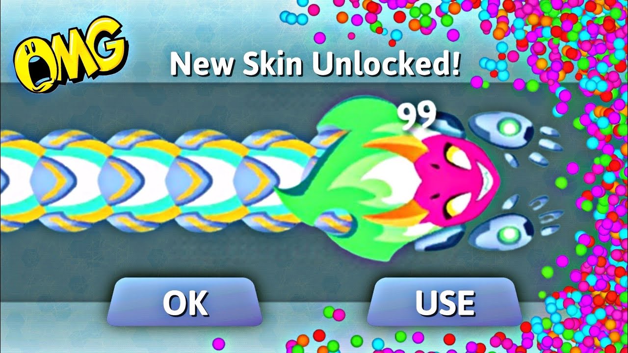 HOW TO UNLOCKED! THE BOOS CHROMA SNAKE SKIN Snake .io snake game - YouTube