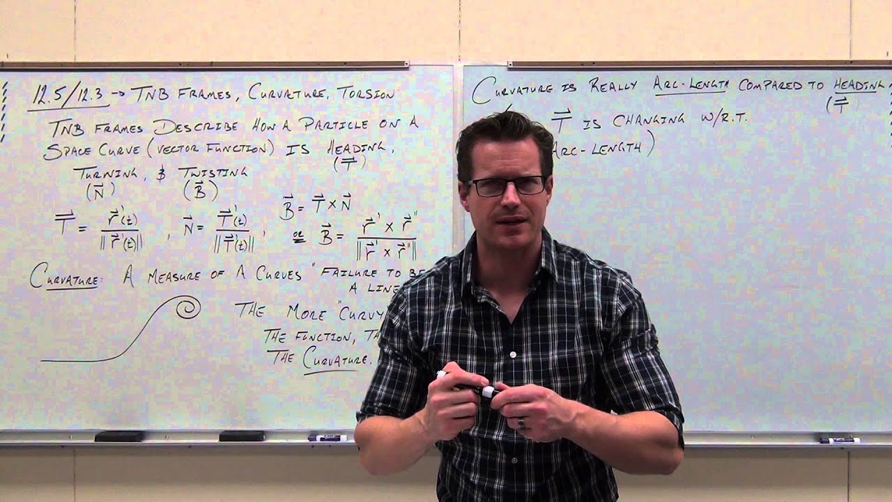 Calculus 3 Lecture 12.3/12.5: TNB (Frenet-Serret) Frames, Curvature ...
