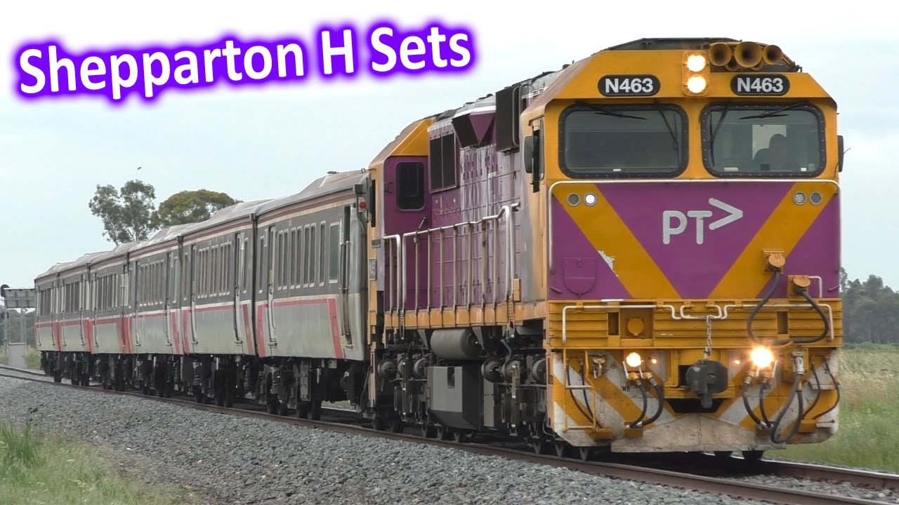 V/Line H Sets on the Shepparton Line - Victorian Transport - YouTube