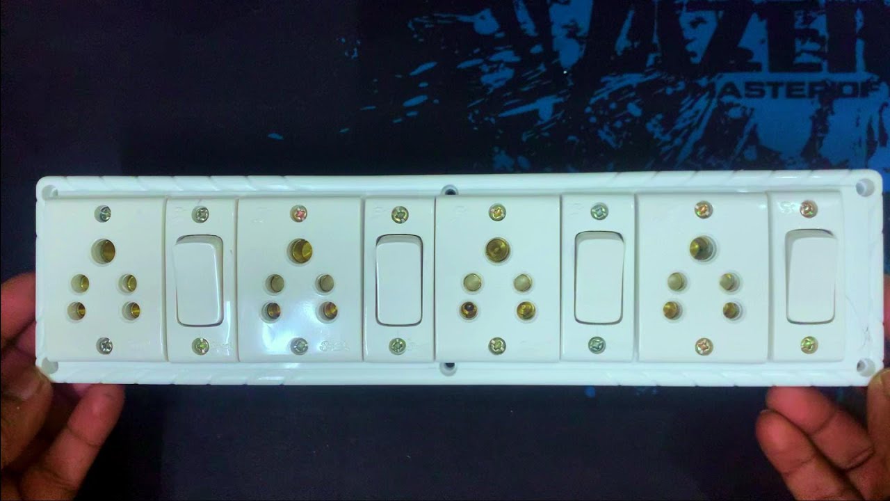 4 Switch 4 Socket Connection I 4 स्विच 4 सॉकेट वायरिंग कैसे करें - YouTube