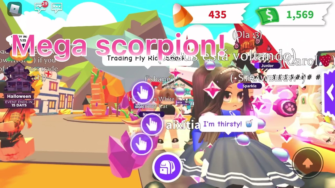 Omg!! Mega neon Scorpion in Adopt Me!!🤯🤯 - YouTube