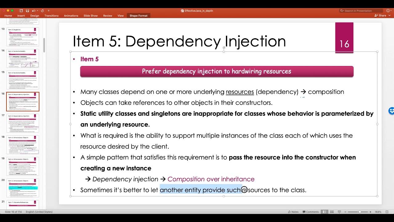 Effective Java in Depth -- Item 5: Prefer dependency injection to ...