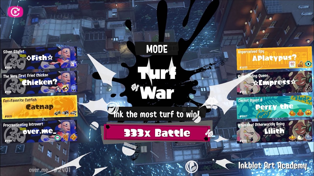 Splatoon 3 - Winning a 333x splatfest battle with viewers! (team drums ...