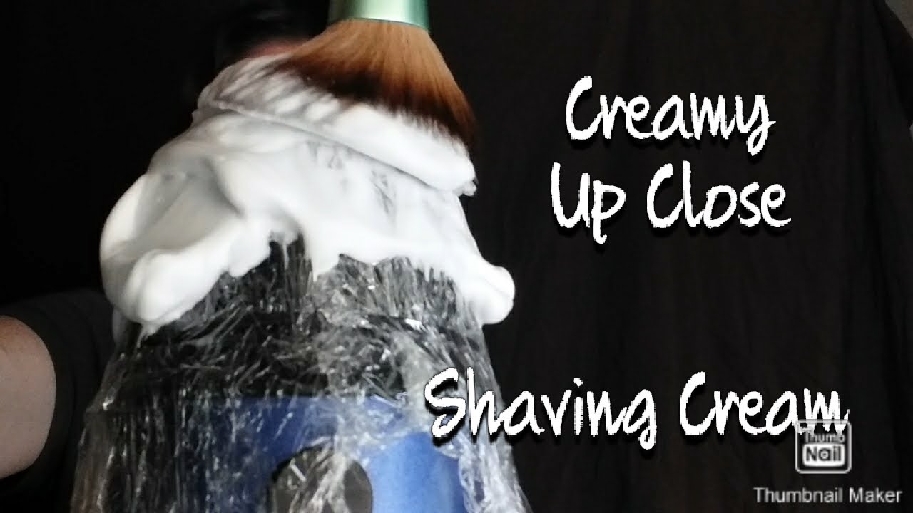 ASMR-Creamy Shaving Cream! Crisp sounds for tingles! - YouTube