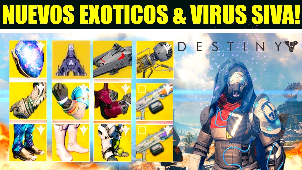 Destiny - NUEVOS EXÓTICOS SECRETOS & VIRUS SIVA! (Rise of Iron) - YouTube