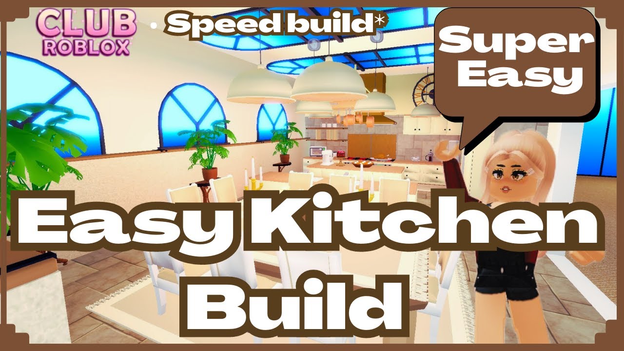 🏡 Aesthetic Kitchen Ideas in Roblox ~ Club Roblox Speed Build! # ...