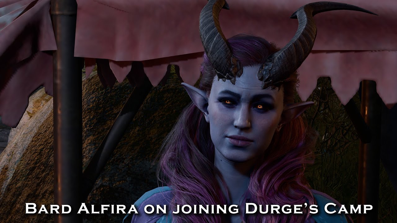 Bard Alfira at Dark Urge's Camp (All Choices/Outcomes) - YouTube