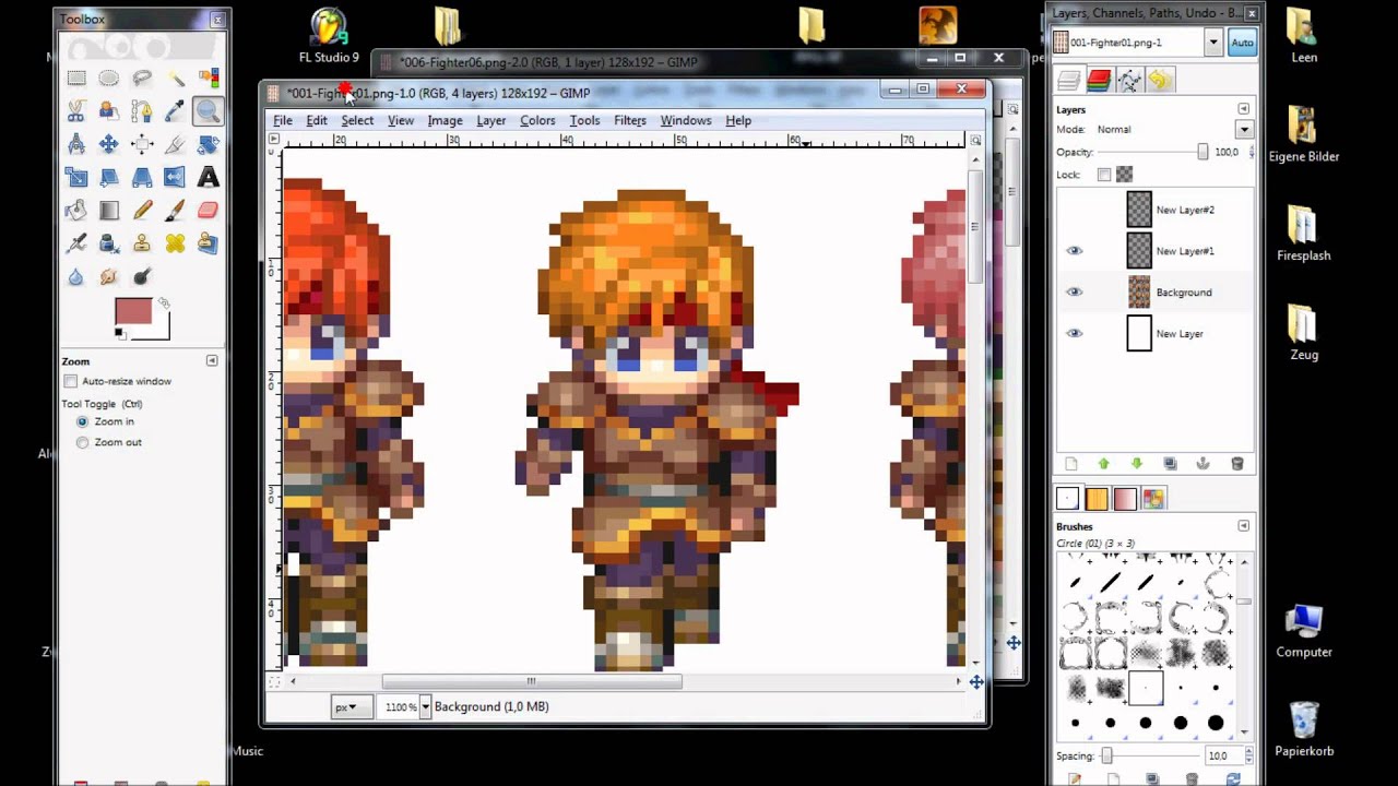 RPG Maker XP: Simples Umfärben von Charsets (German) (GIMP) - YouTube