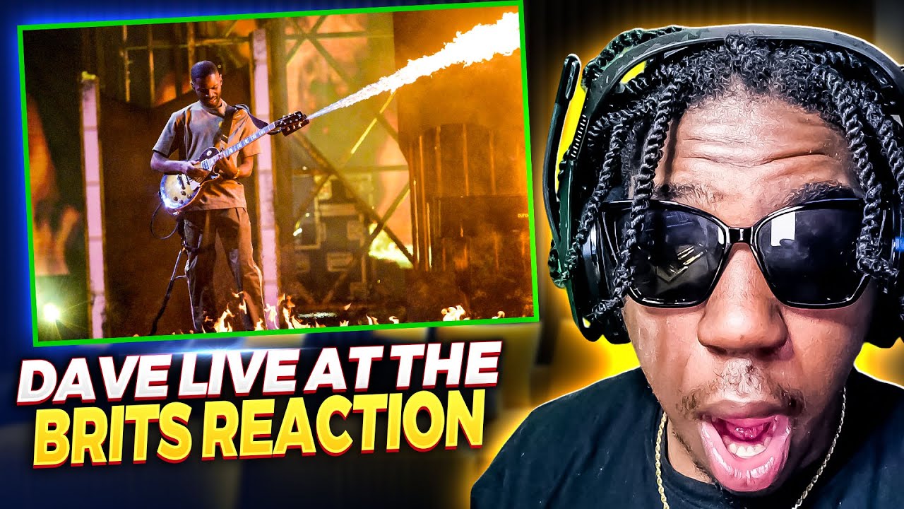 American REACTS to Dave Live at The BRITS 🔥 - YouTube