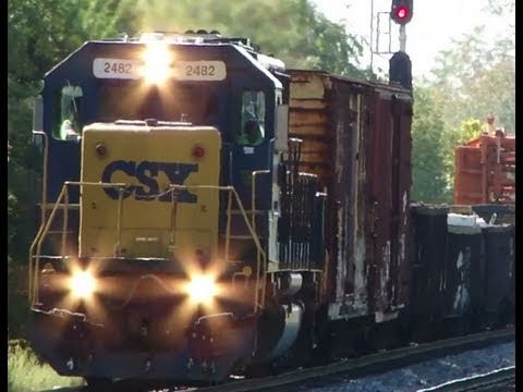 CSX Work Train w/ SD50-2 - YouTube