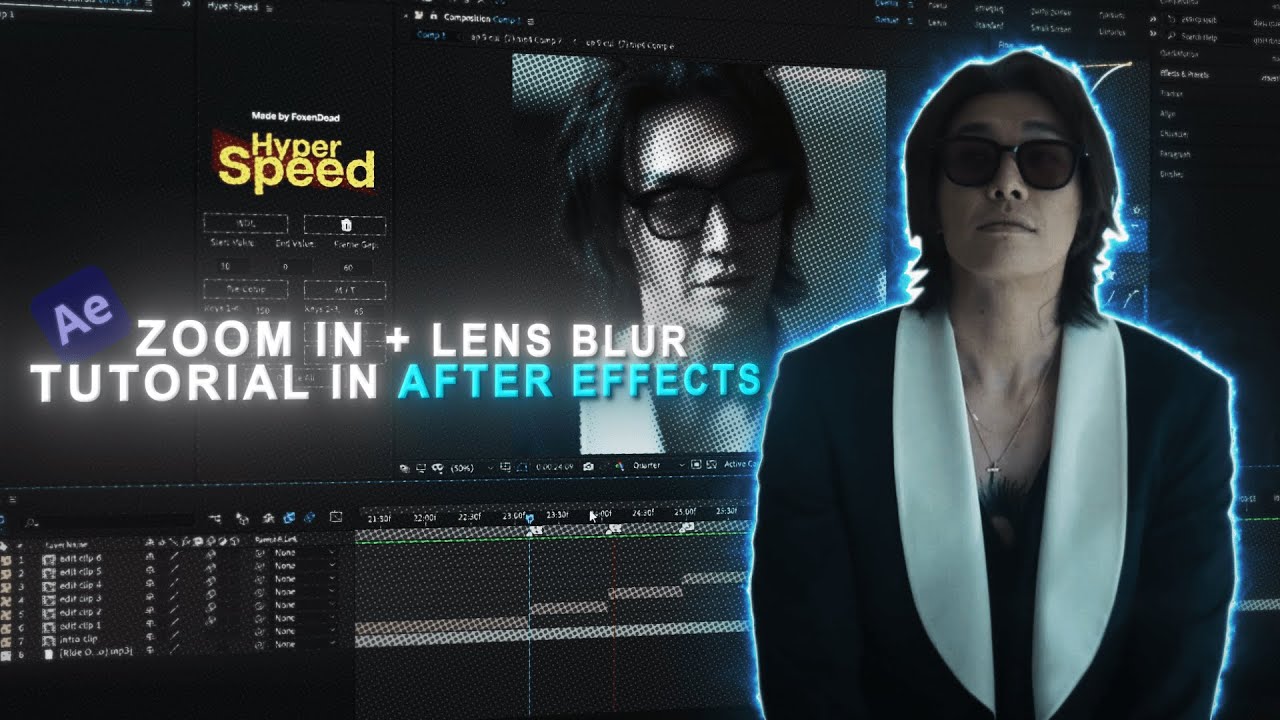 Smooth Zoom in + Lens Blur Tutorial In After Effects - YouTube