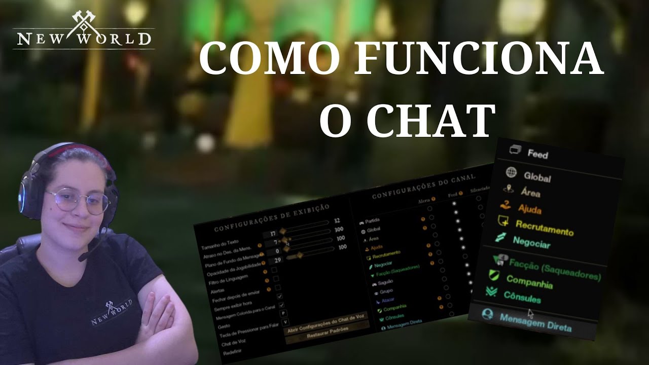 COMO FUNCIONA O CHAT DO GAME - NEW WORLD 2024 - YouTube