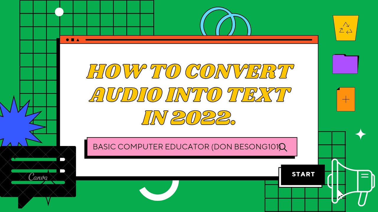 How To Convert Audio Into Text For Free YouTube How To Convert Audio Into Text For Free YouTube