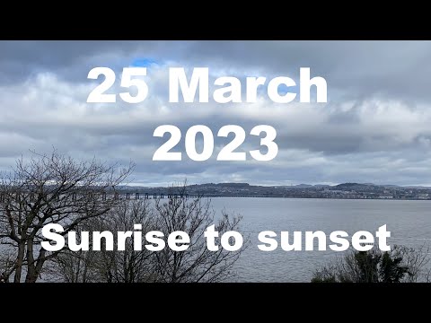 Sunrise to sunset on 25 March 2023 | 4K | Timelapse