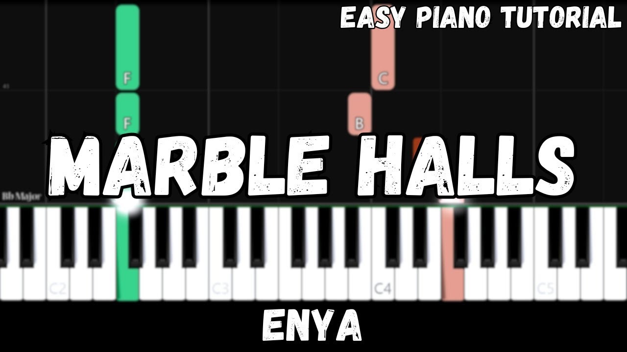 Enya - Marble Halls (Easy Piano Tutorial) - YouTube
