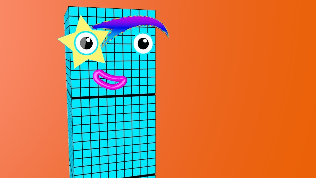 Numberblock 50 000 standing tall_The Amazing Step Squad Numberblocks ...