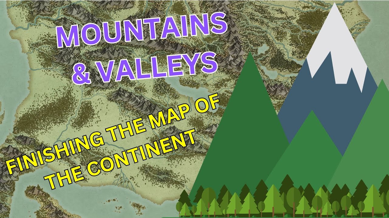 Adding Realistic Mountains and River Valleys to my Fantasy World Map ...