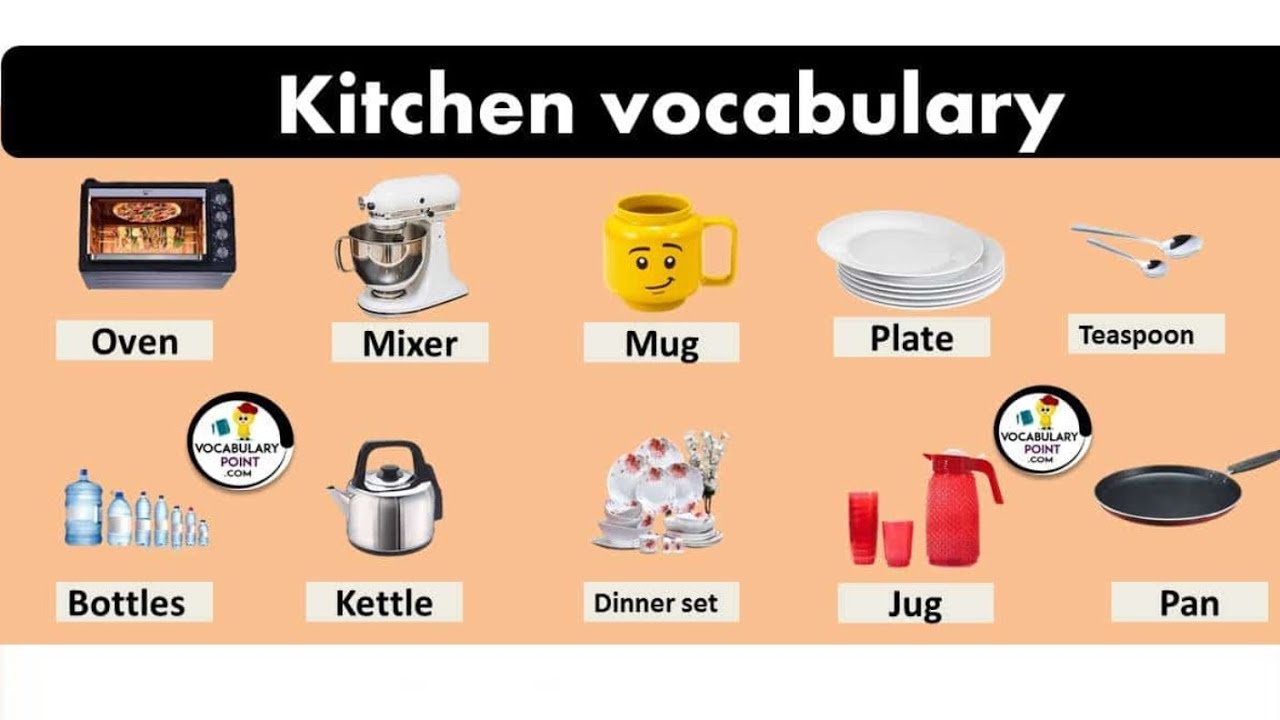learning English about 🍀 Kitchen Vocabulary 🍀 listen and Practice ...